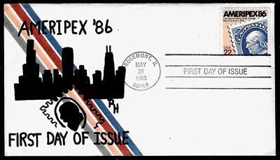 2145 22c Stamp (1985) THE AMERIPEX FDC BY RONALD A. HULS - THE ...