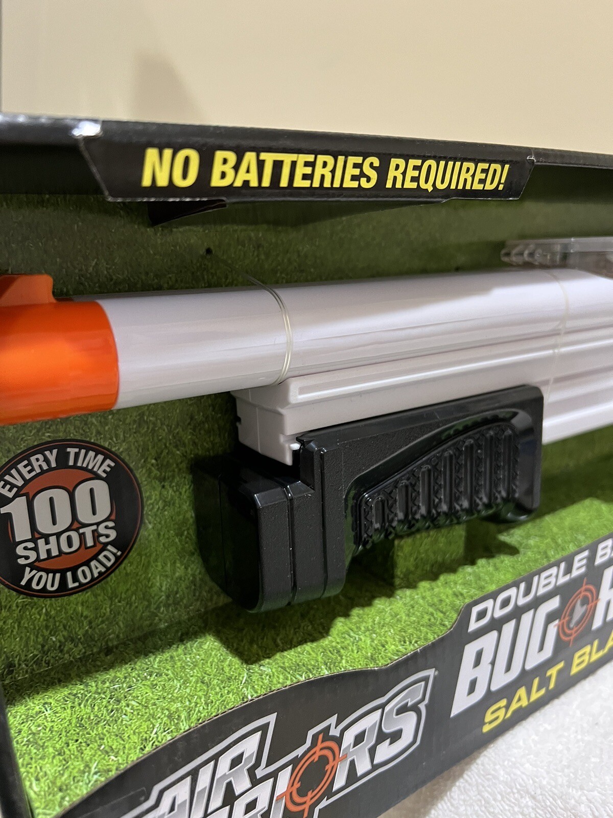 Double Barrel Gun for insects flies bees Bug Hunter Salt Blaster by Air ...