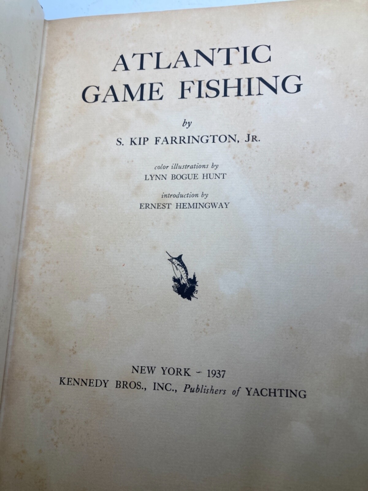 "Atlantic Game Fishing" 1937 FARRINGTON, S. Kip, Jr. | eBay