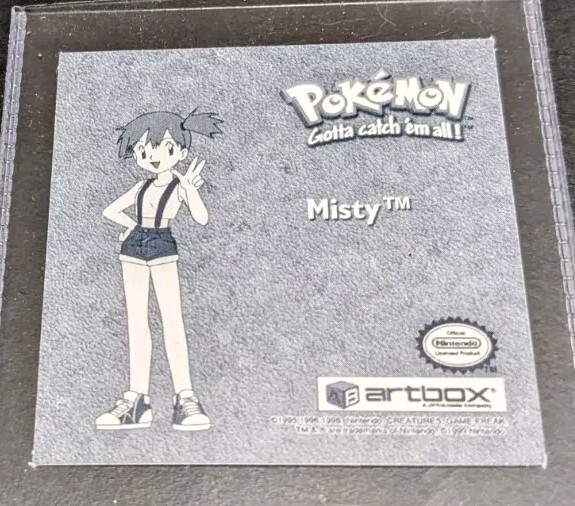 Misty Pr36 - Near Mint PoKemon Artbox Series 1 Silver Prism Holo ...