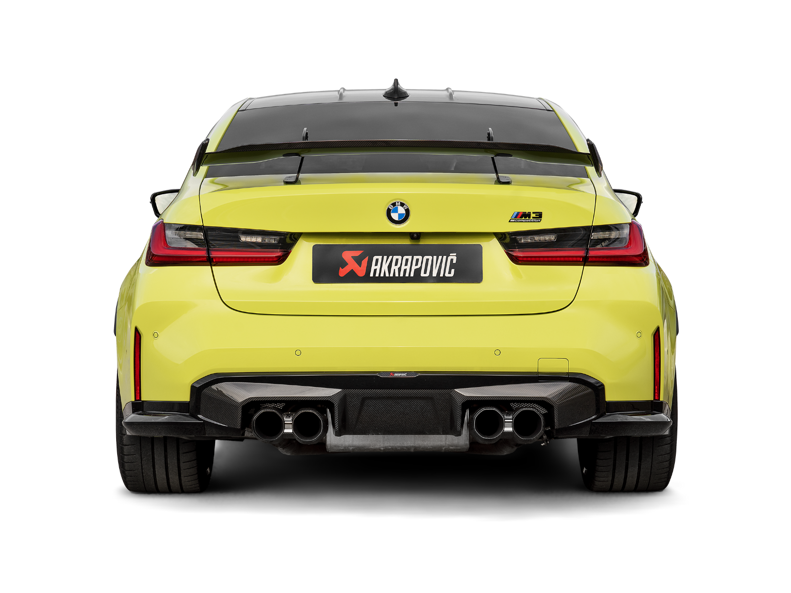 Akrapovic Rear Wing Carbon Fiber For 2021-2024 BMW M3 G80, G81 - WI-BM ...
