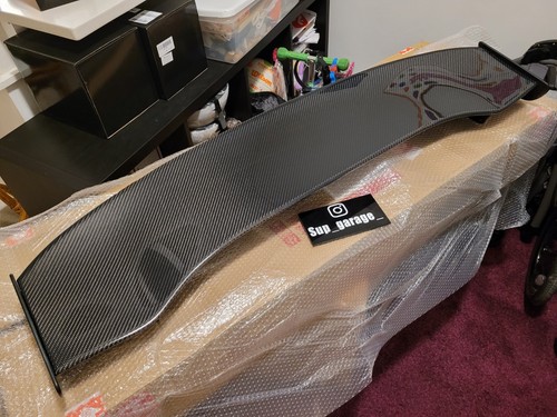 JDM VOLTEX TYPE H2 1300MM CARBON FIBER SPOILER WING HONDA EK9 ACURA EG6 ...
