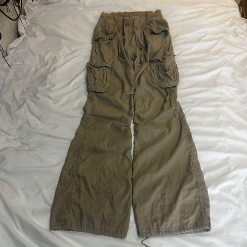 00'S Goa Parachute Cargo Pants Forest Girl Subtropical Grunge | eBay