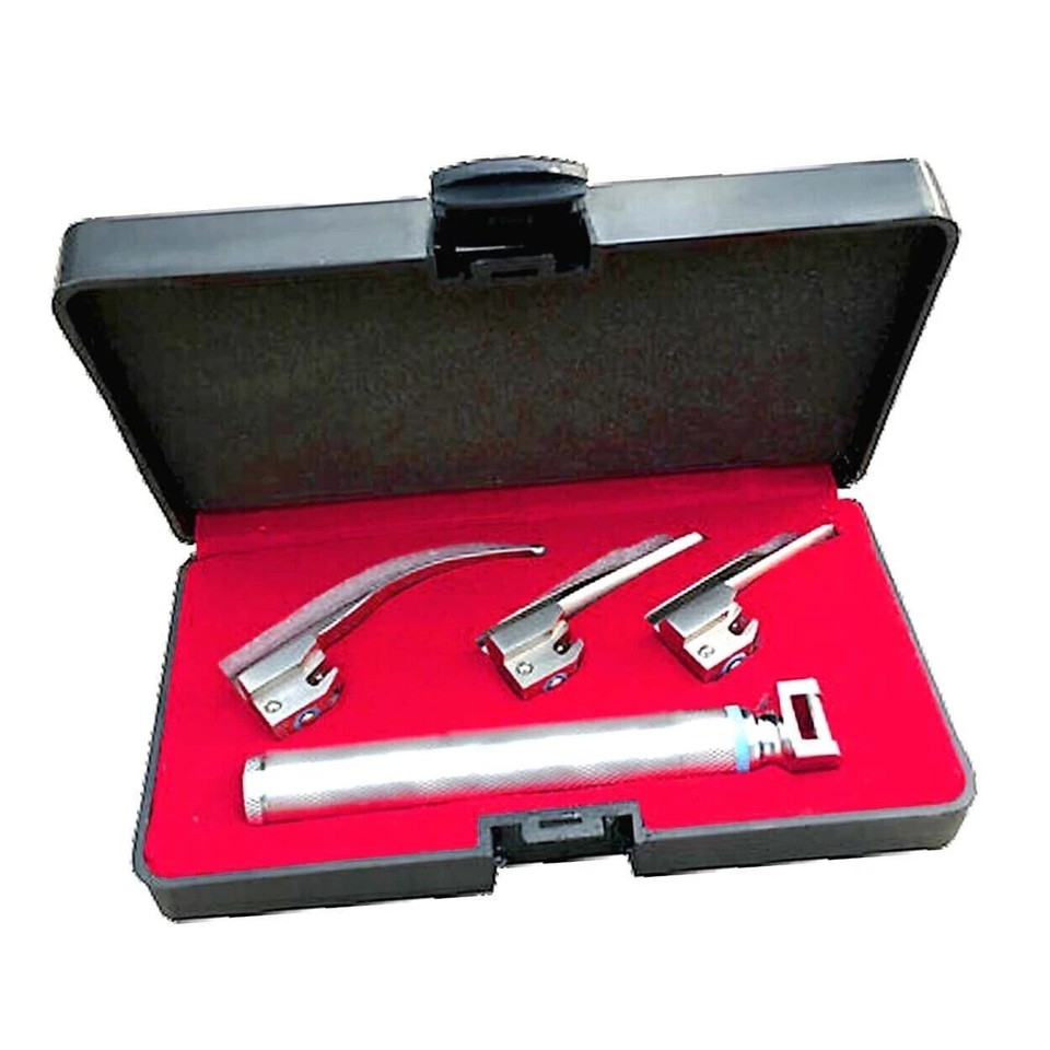 Laryngoscope Set Baby Miller Blade #00 #0 & Mac Baby#1 With Small ...