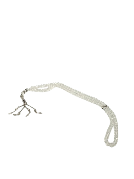 Crystal Clear Misbaha Tasbih – Elegant Islamic Prayer Beads for Daily ...
