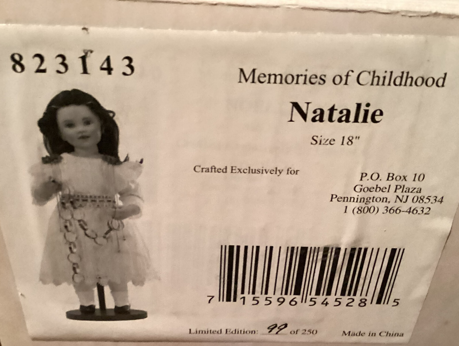 Richard Simmons Collection of the Masters Natalie Christmas Doll NEW IN ...