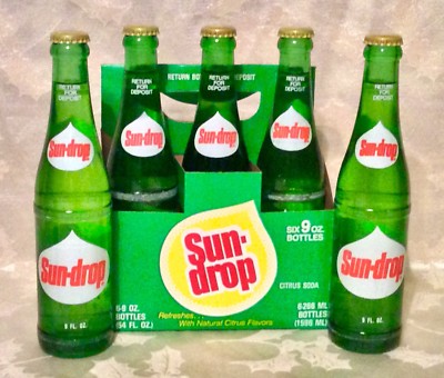 VINTAGE 9oz SUN DROP 6-PACK CARRIER | eBay