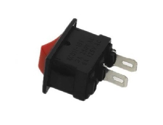 Rocker Switch SPST Red 250VAC 3 Amp I-O Toggle 2 pin Double Pole 2Way ...