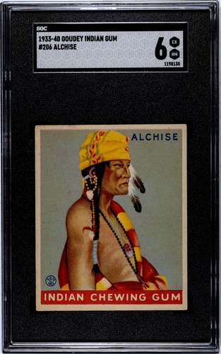 1933 Goudey Indian Gum R73 Series of 48 #206 ALCHISE SGC 6 EXMINT | eBay