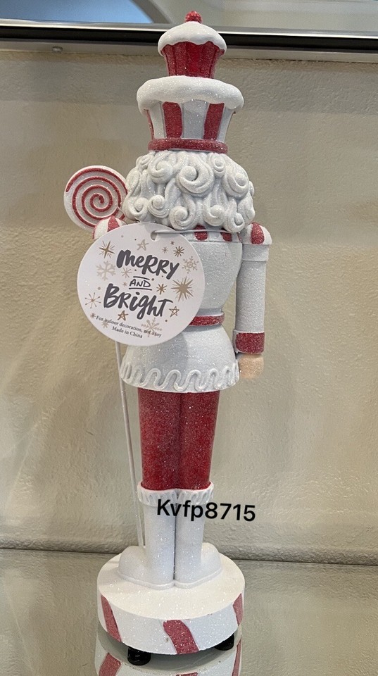 Christmas Nutcracker Candy Land Soldier Glitter Peppermint “16 “ NWT | eBay