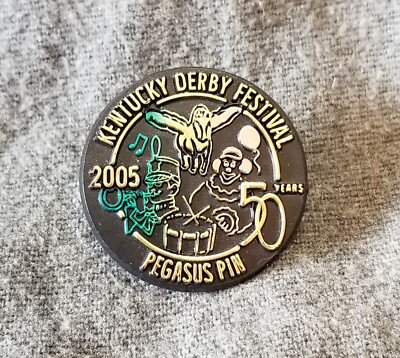 LMH Pin Pinback 2005 KENTUCKY Derby Festival PEGASUS Thoroughbred Horse ...