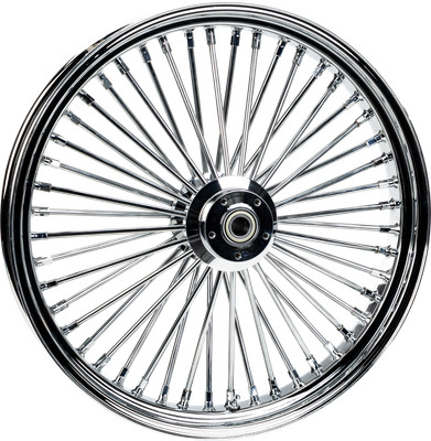 Chrome Dual Disc 48 Spoke Front Wheel 26 X3.5 Harley Electra Glide ...
