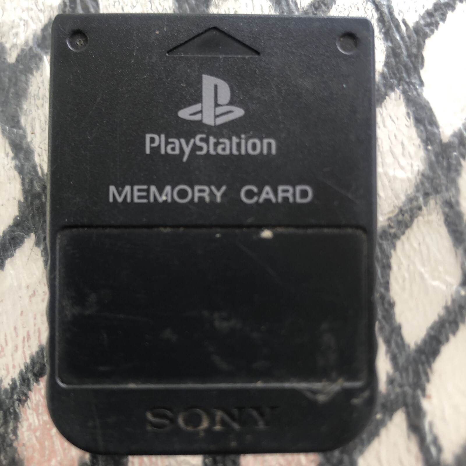 GENUINE Sony PlayStation 1 Memory Card BLACK OEM SCPH-1020 PS1 OFFICIAL ...