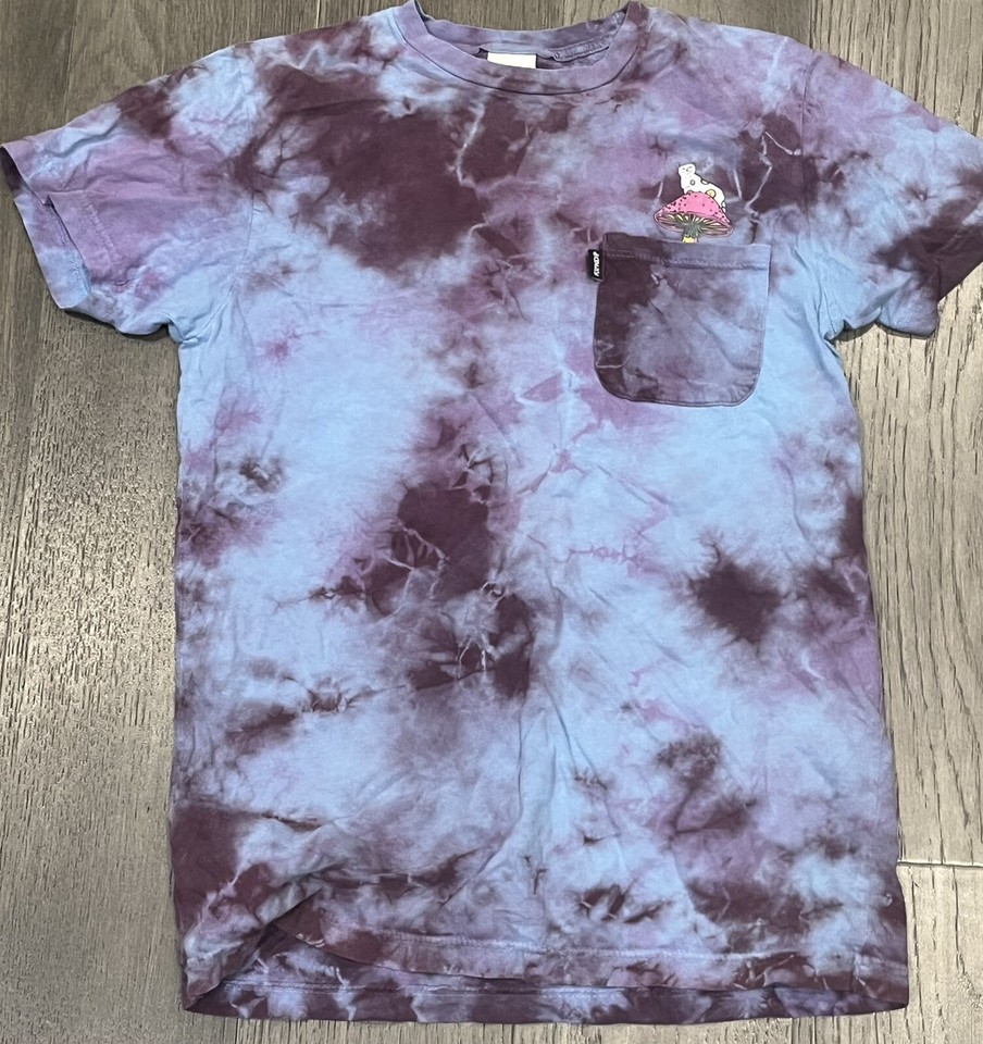 Rip N Dip Cat Pocket Purple The Dye Psychedelic Cat Mushroom Size Small ...