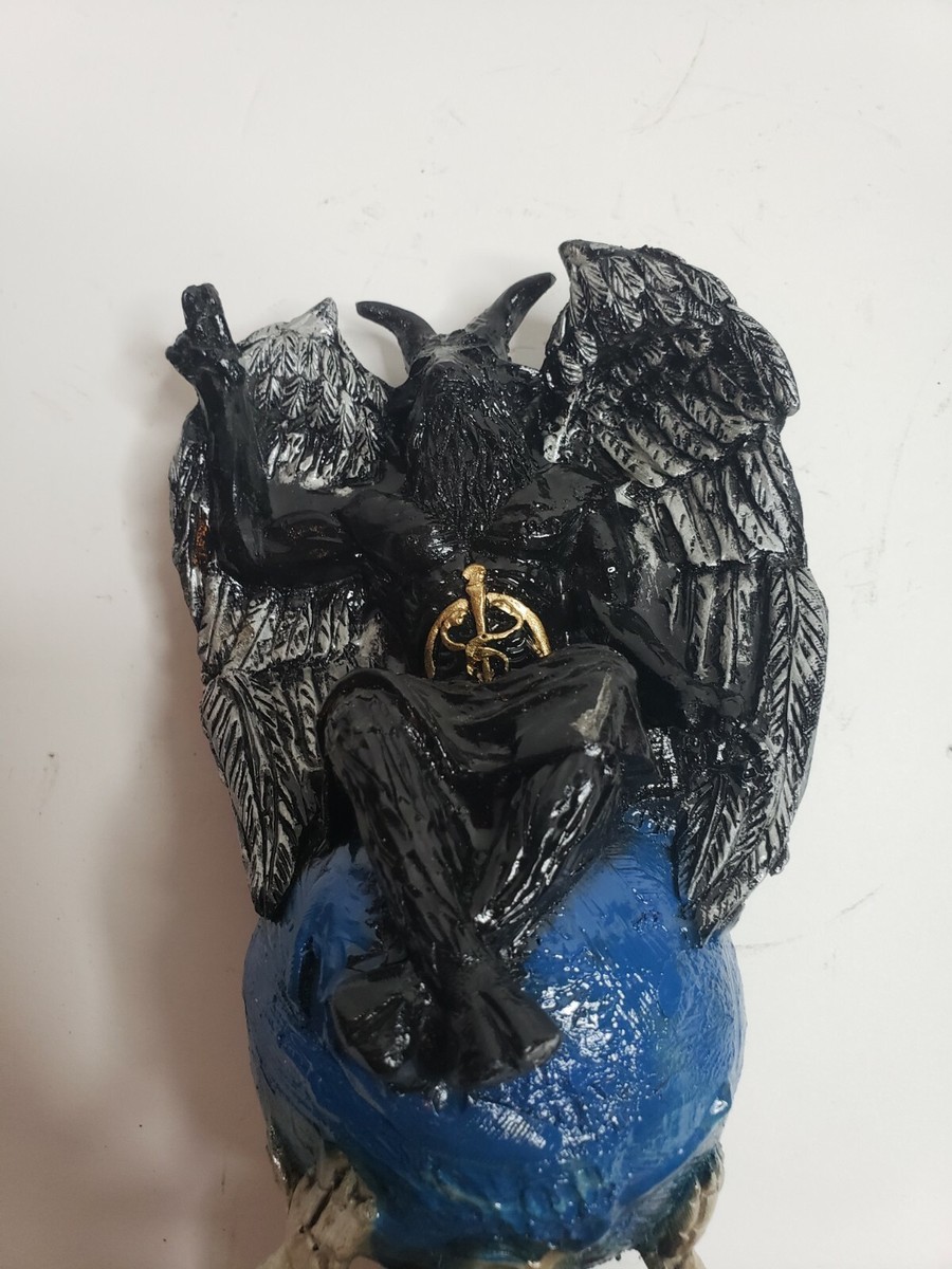 Large 15quot Tall Templar Sabbatic Goat Baphomet Satan Ebros Sabbatic