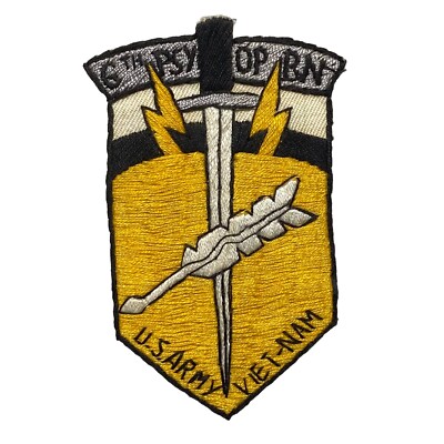 Vietnam War Theatre Made 6th Psychological Operations Battalion Patch ...