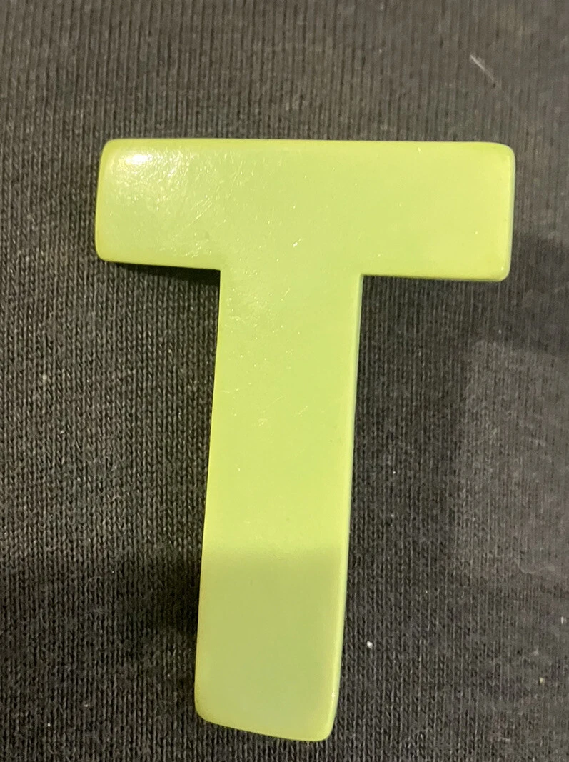 Lime Green Letter T