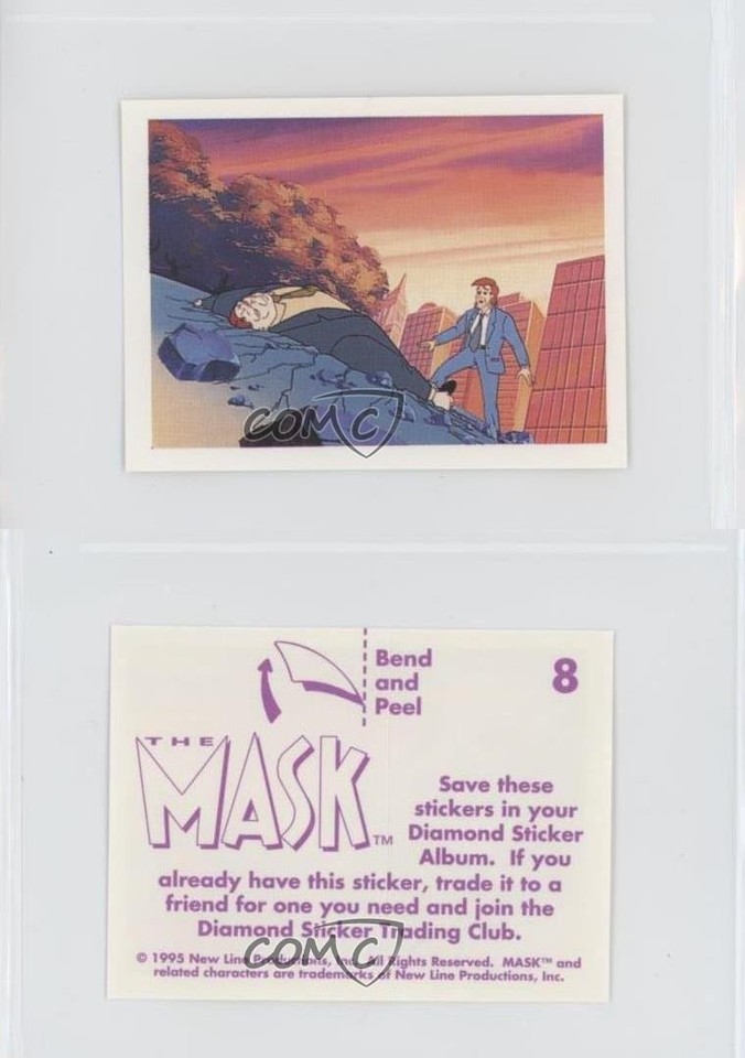 1995 Diamond The Mask Animated Series Stickers The Mask #8 3c7 | eBay