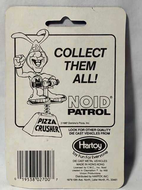 Hartoy NOID Patrol Chevy Corvette, Avoid the Noid, 1987 Domino's Pizza ...