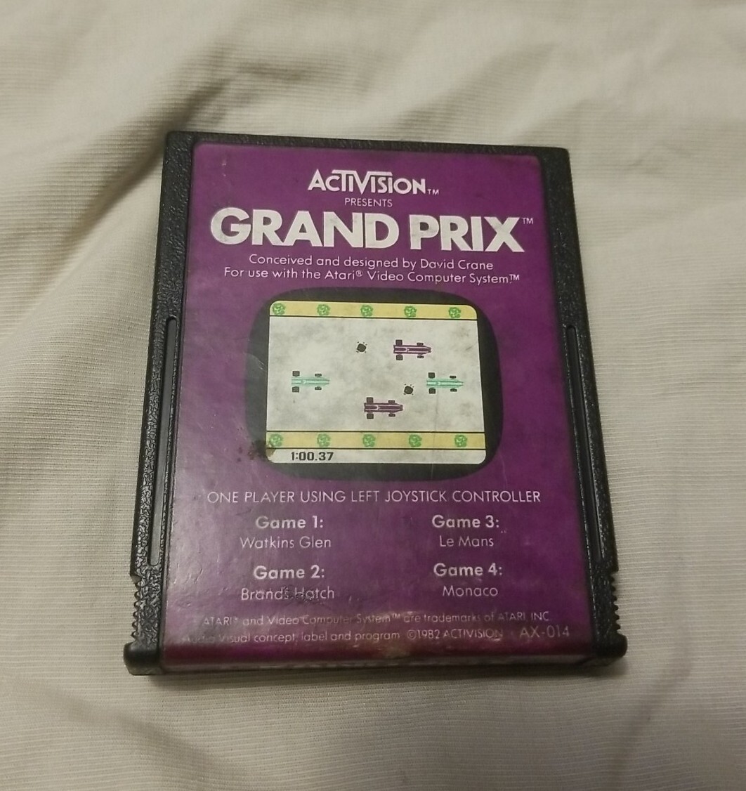 Vintage Atari GRAND PRIX Video Game. Retro Activision Atari 2600, 1982 ...