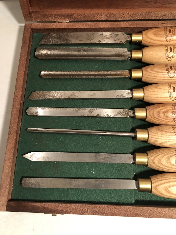 Crown 8 Pc Turning Tool Set Wood Working Set SHEFFIELD ENGLAND | eBay