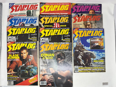 Starlog Magazine Lot, Issues 50 - 59, Two Issues Of #56, READ ...