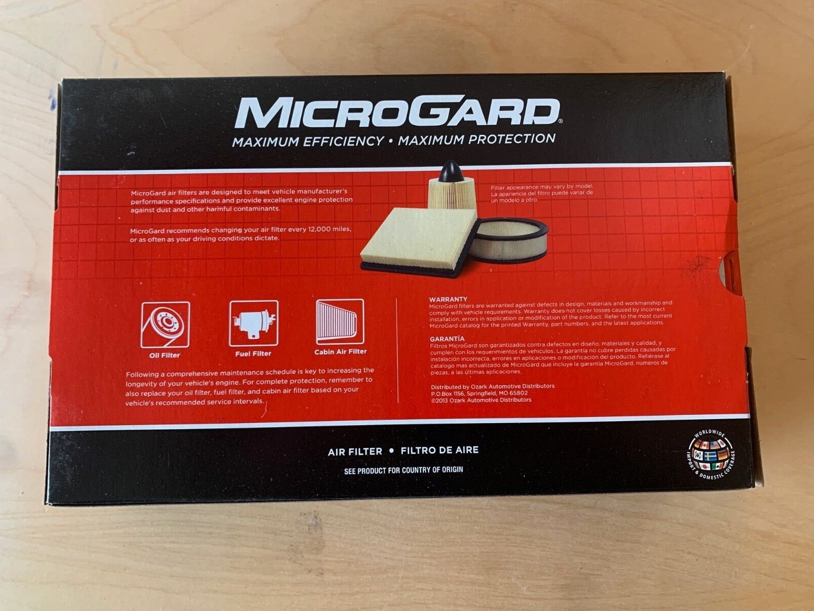 BOX of 6 -MicroGard Air Filter - MGA10417 Honda Civic (2016-21) & CR-V ...