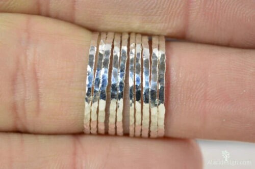 Super Thin Ring 925 Sterling Silver Band & Statement Handmade Ring All ...