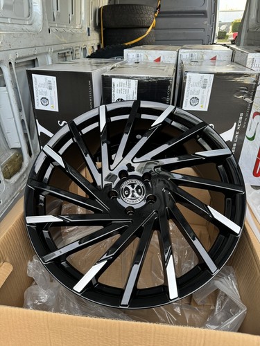 Xcess X02 Wheels 22x9 (15, 5x120.65, 72.6) Black Rims Set of 4 | eBay
