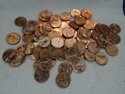 Mixed Lincoln Memorial Cent 2 Rolls US Mint 1C Plastic Tube Penny 100 ...