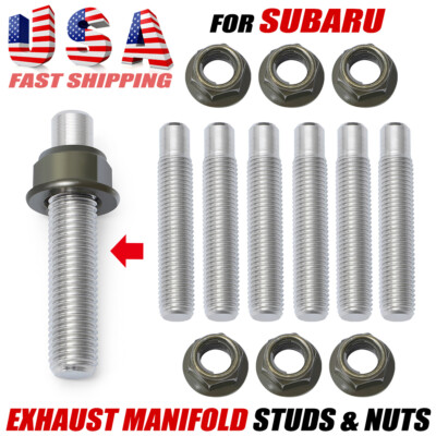 For Subaru Exhaust Manifold Stud & Nuts Kit WRX STI Impreza Legacy ...