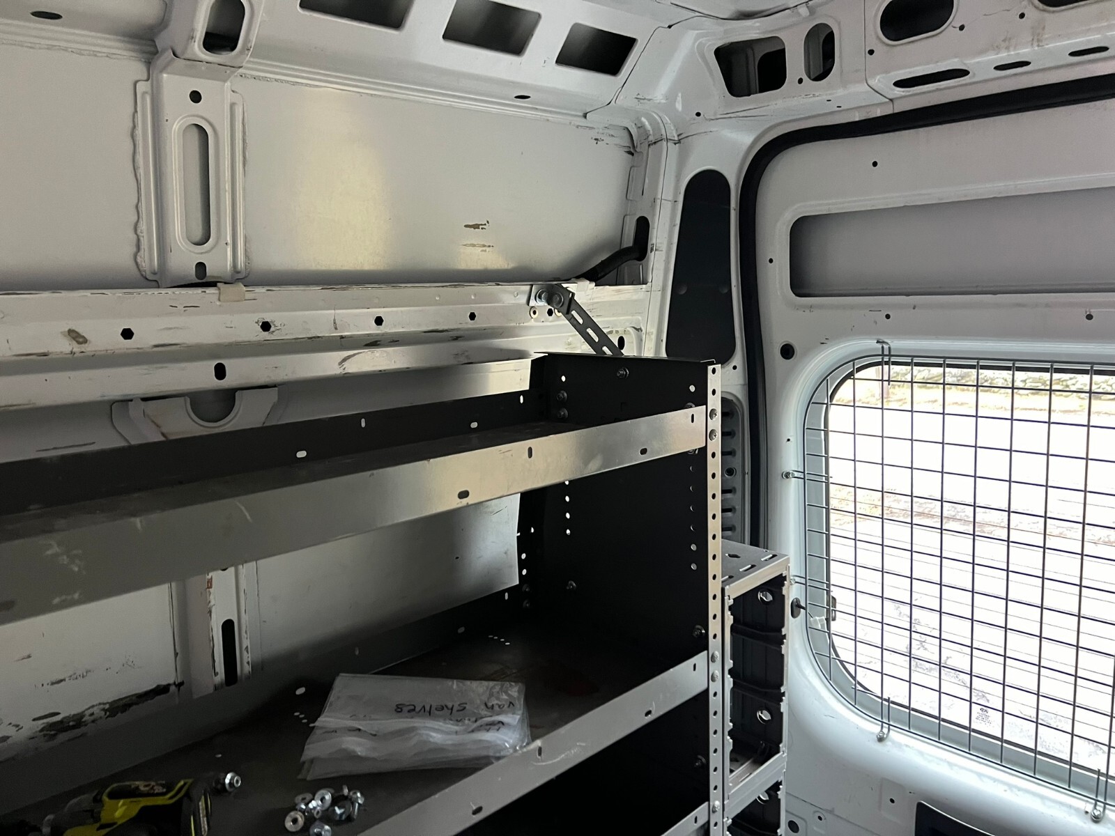 Adrian Steel Shelving, Divider & Refrigerant Tank Rack – Work Van ...