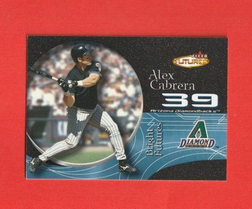 2001 Fleer Futures BLACK GOLD # 183 Alex Cabrera ARIZONA DIAMONDBACKS ...