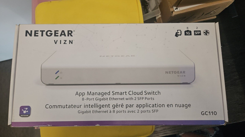 Netgear Business Insight Managed Smart Cloud Switch (GC110-100NAS ...