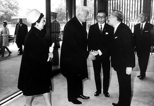 Ludvik Svoboda President of Czechoslovakia with his wife Irena 1970 OLD ...