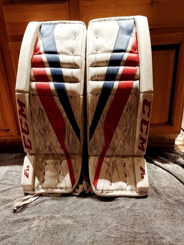 ***CCM ICE HOCKEY GOALIE PADS E3.9 SPEEDSKIN LEFEVRE 34+1*** | eBay