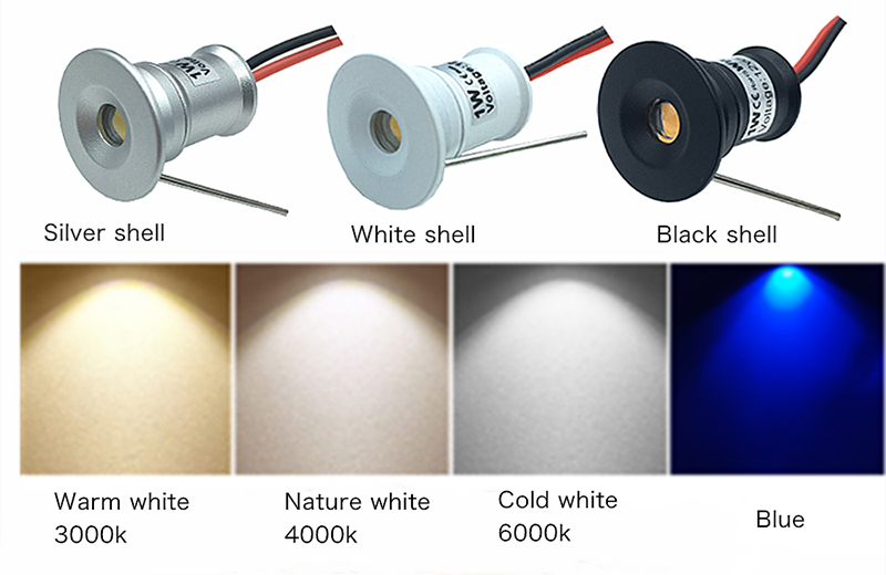 Small Spot Light 1W Mini LED Spotlight 12V Dimmable 15mm Recessed ...