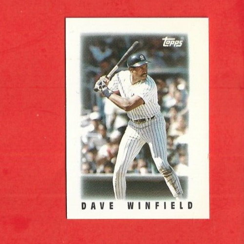 1986 Topps Mini Dave Winfield New York Yankees #29 | eBay