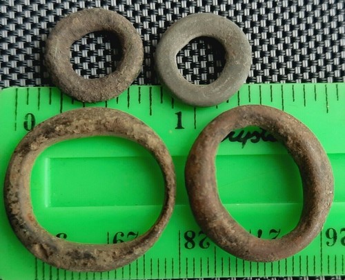 Ancient bronze Amulet Ring Money Pendant Necklace Vintage 12.9 g ...