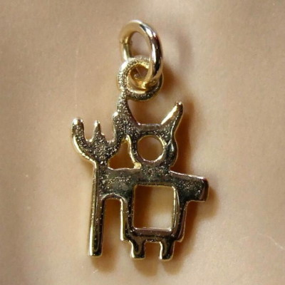 9ct gold new small devil charm | eBay
