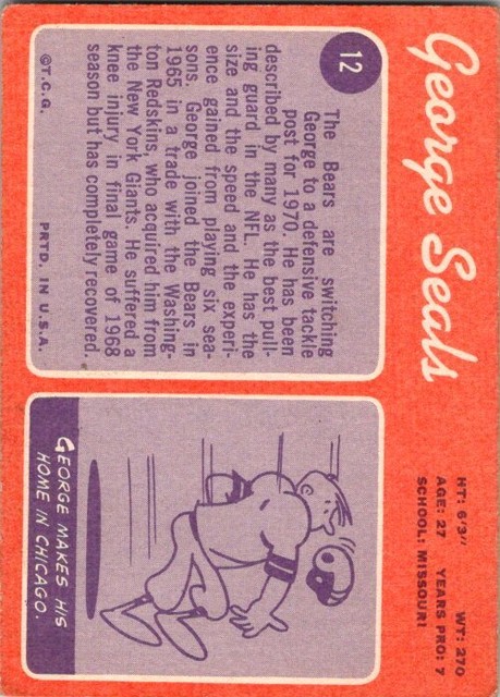 1970 Topps - #12 George Seals (RC) for sale online | eBay