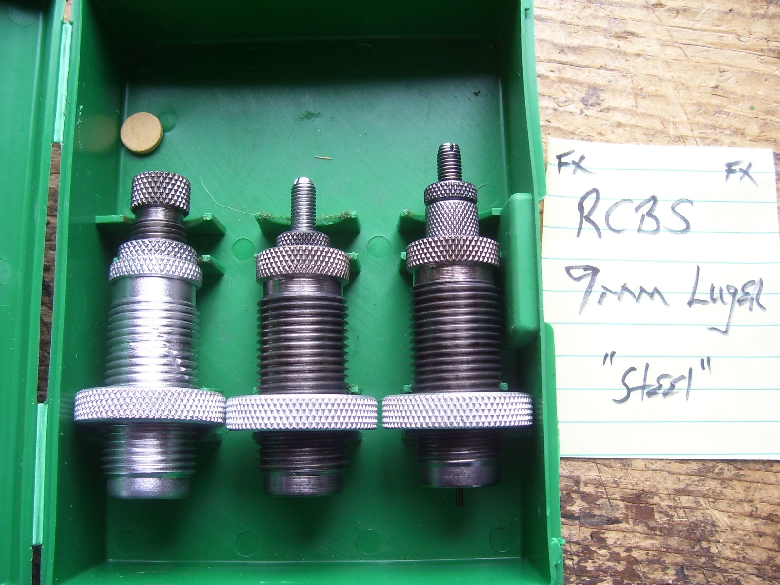 RCBS 9mm Luger "steel" FL Reloading Dies. | eBay