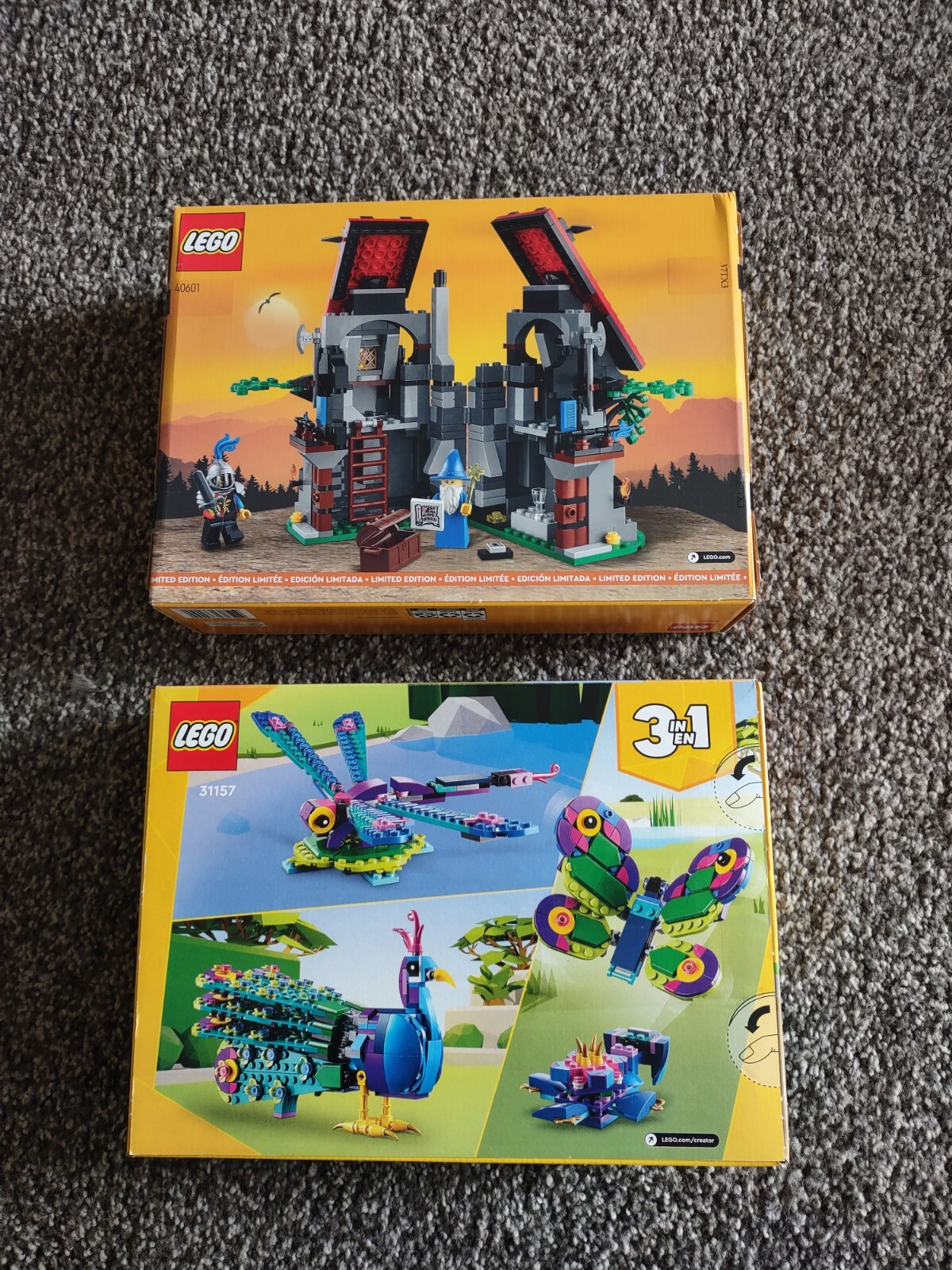 Lego 40601 Magical Workshop & 31157 Creator 3 in 1 Exotic Peacock Both ...