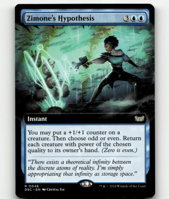 MTG Zimone's Hypothesis (Extended Art) #46 Commander: Duskmourn: House ...