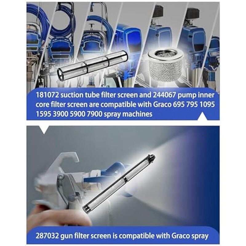 181072 244067 287032 Airless Screen Set Suction Pipe Screen Spray1301 ...