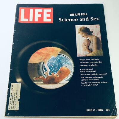 VTG Life Magazine June 13 1969 - Life Poll Science & Sex / Human ...