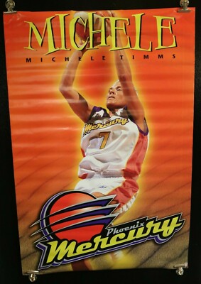 Michele Timms Phoenix Mercury WNBA Basketball Poster 6377 HTF | eBay