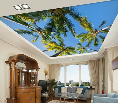 3D Coconut Tree 2050 WallPaper Murals Wall Print Decal Wall Deco AJ ...