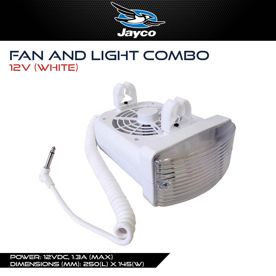 Jayco 500-00082 Fan and Light Combo - White for sale online | eBay