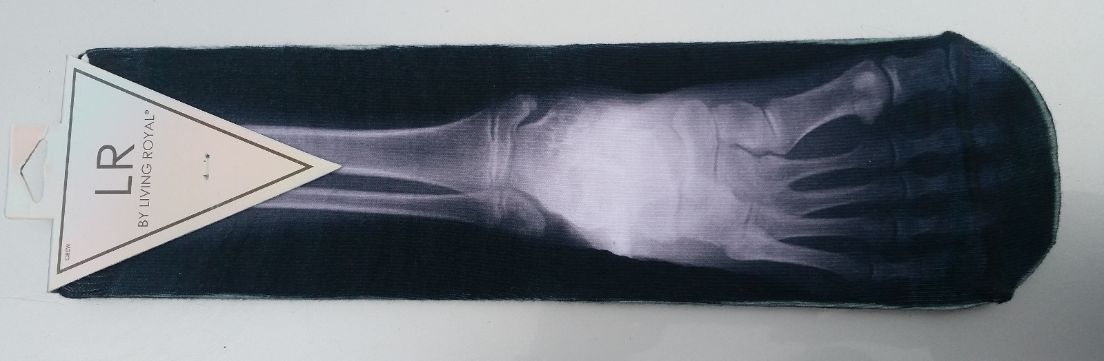 X-ray Skeleton Bones Crew Socks~NEW~Mens 6-13~Womens 4-12~Living Royal ...